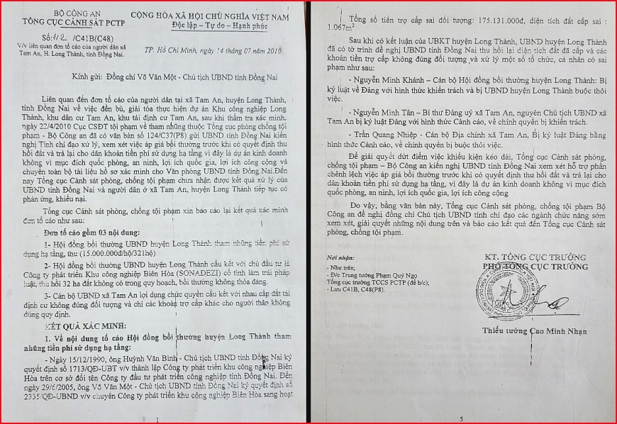 Thực hiện Dự án khu dân cư Tam An, khu tái định cư Tam An ở huyện Long ...